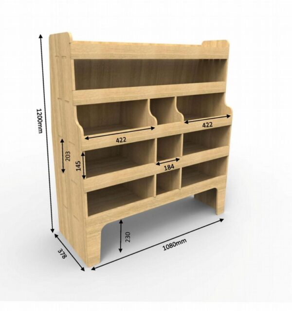 Ford Transit Custom 2013 to 2023 Plywood Offside van racking / Shelving ...