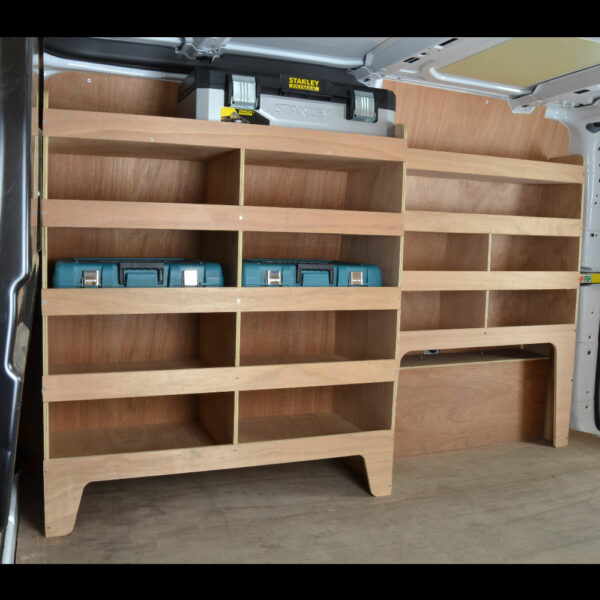 Ford Transit Custom 2013 to 2023 Plywood Offside van racking / Shelving ...