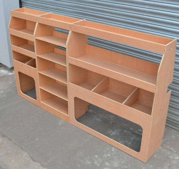 Ford Transit Custom 2013 to 2023 SWB L1 van racking Shelving plywood ...