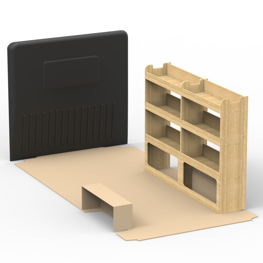 Ford Transit Plywood Van Racking 1.5m Tall Shelving Package - HRK2.2 ...