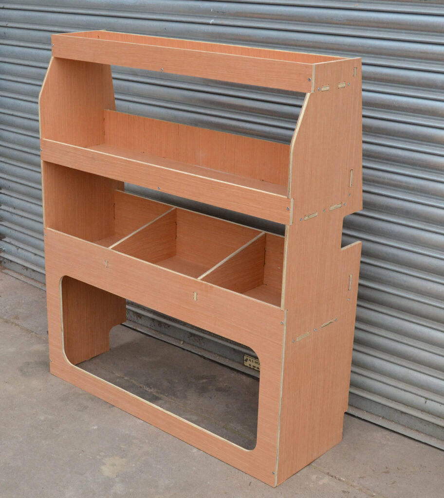 Ford Transit Custom 2013 to 2023 Plywood van racking / Shelving unit ...