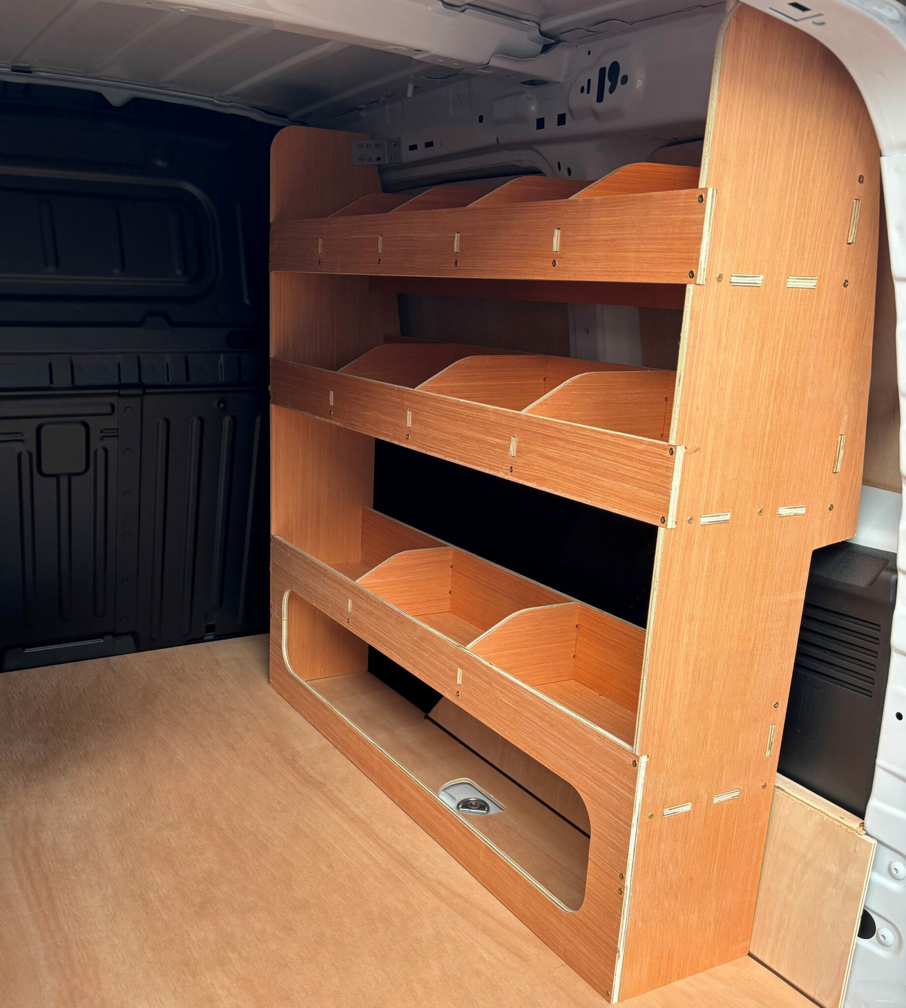 Peugeot Partner 2018 On Plywood Van Racking Shelving Unit DRIVERS SIDE ...