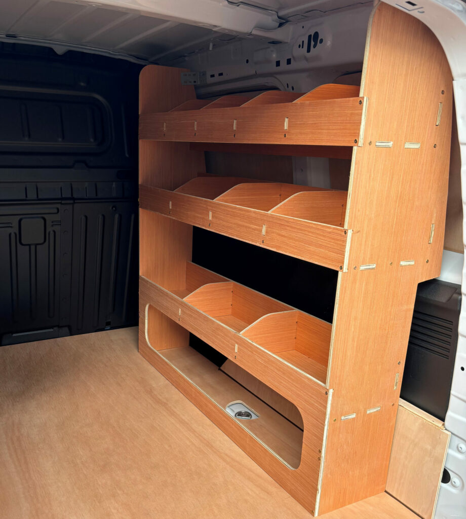 Peugeot Partner 2018 On Plywood Van Racking Shelving Unit DRIVERS SIDE ...
