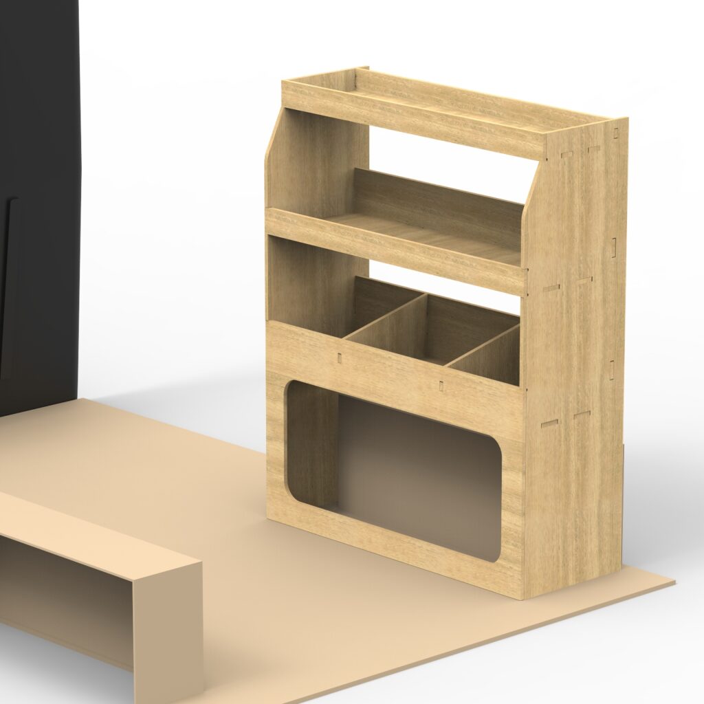 Nissan NV300 Plywood Van Racking / Shelving Unit - WR19 | Demar Van ...