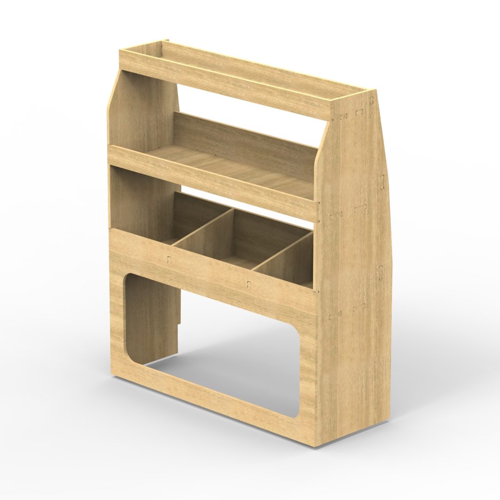 Ford Transit Custom 2024 On SWB Plywood van racking shelving unit ...