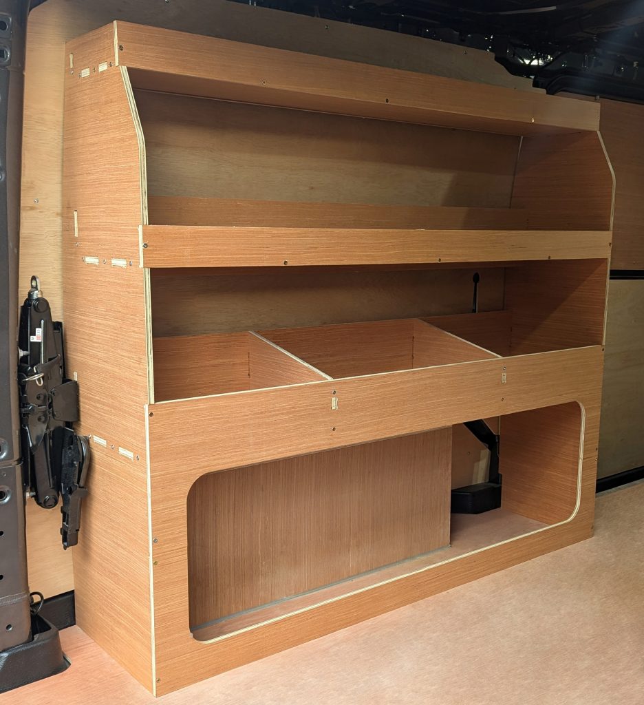 Ford Transit Custom 2024 On SWB Plywood van racking shelving unit ...